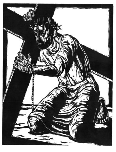 Jesus falls the first time